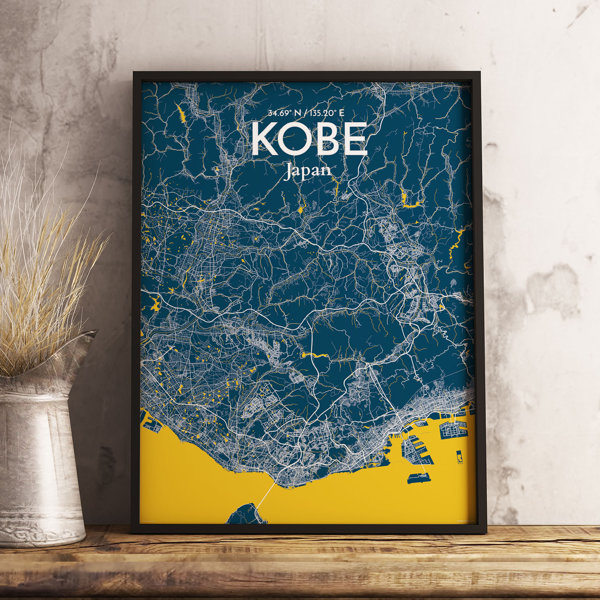 Wrought Studio " Kobe City Map " - Wayfair Canada