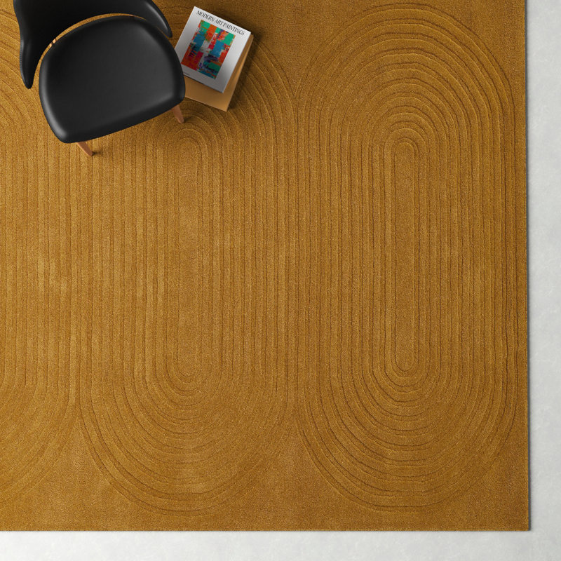 AllModern Tillie Hand Tufted Wool Solid Color Rug & Reviews | Wayfair