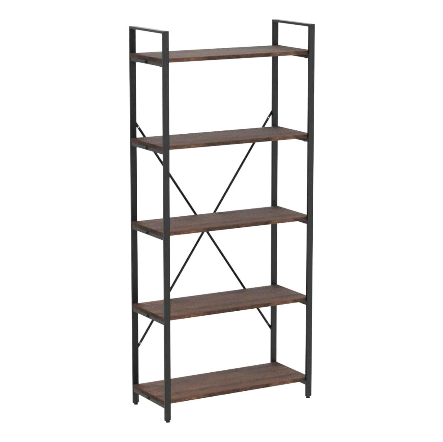 Ameriwood 5 Tier Industrial Bookshelf | Wayfair