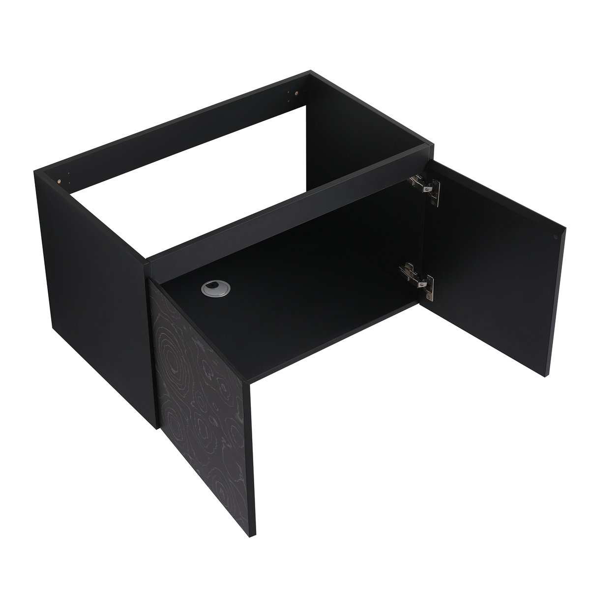 Ebern Designs Meuble-lavabo mural flottant 30 po avec lavabo en ...