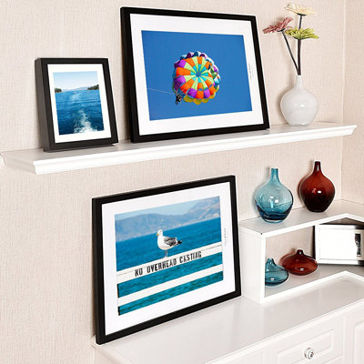 Alcott Hill® Floating Shelf with Adjustable Shelves & Reviews | Wayfair