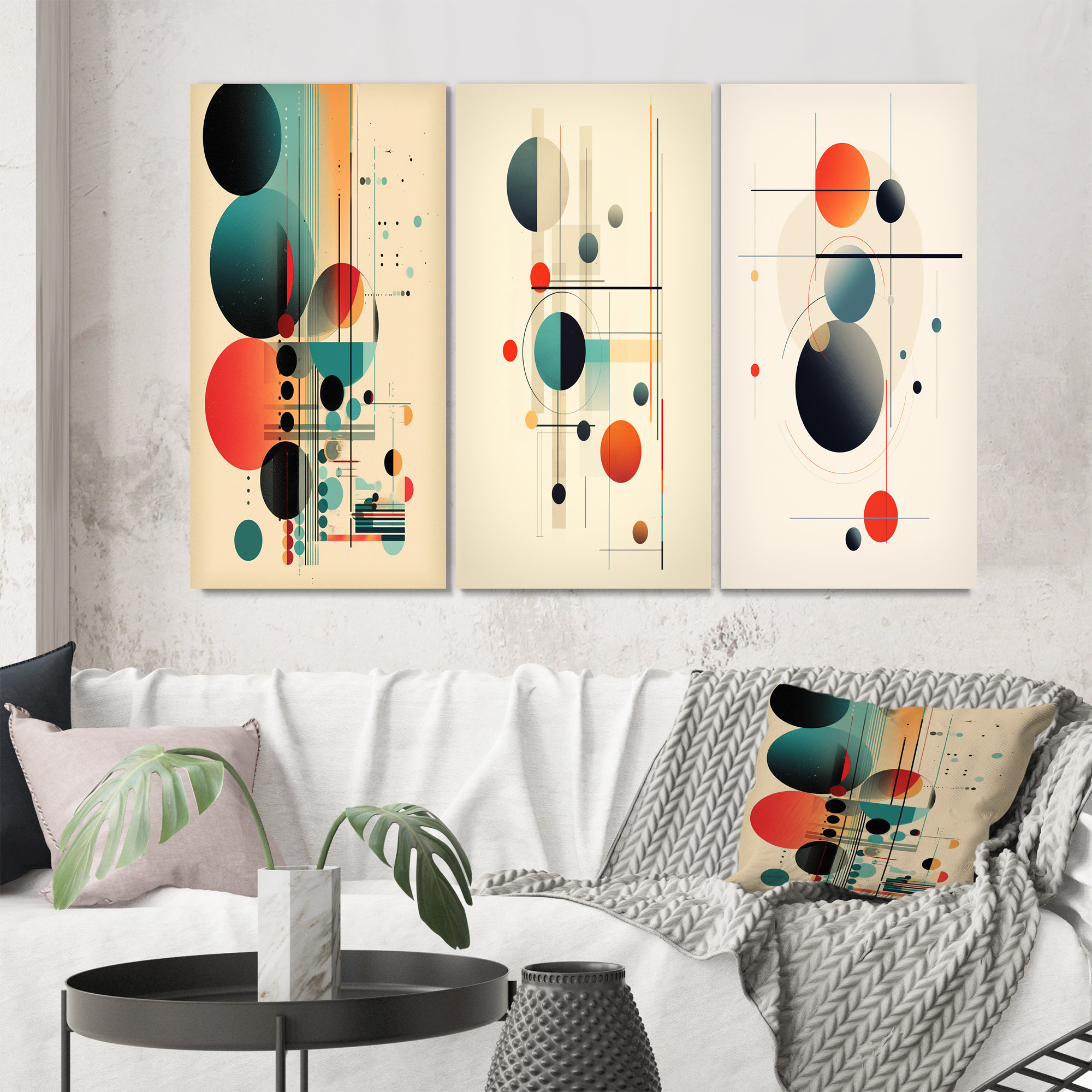 Ivy Bronx " Distant Desire Of The Knowing Vintage Abstract III " 3 ...