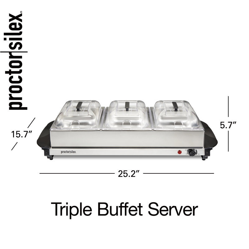 Proctor-Silex Triple Buffet Server | Wayfair