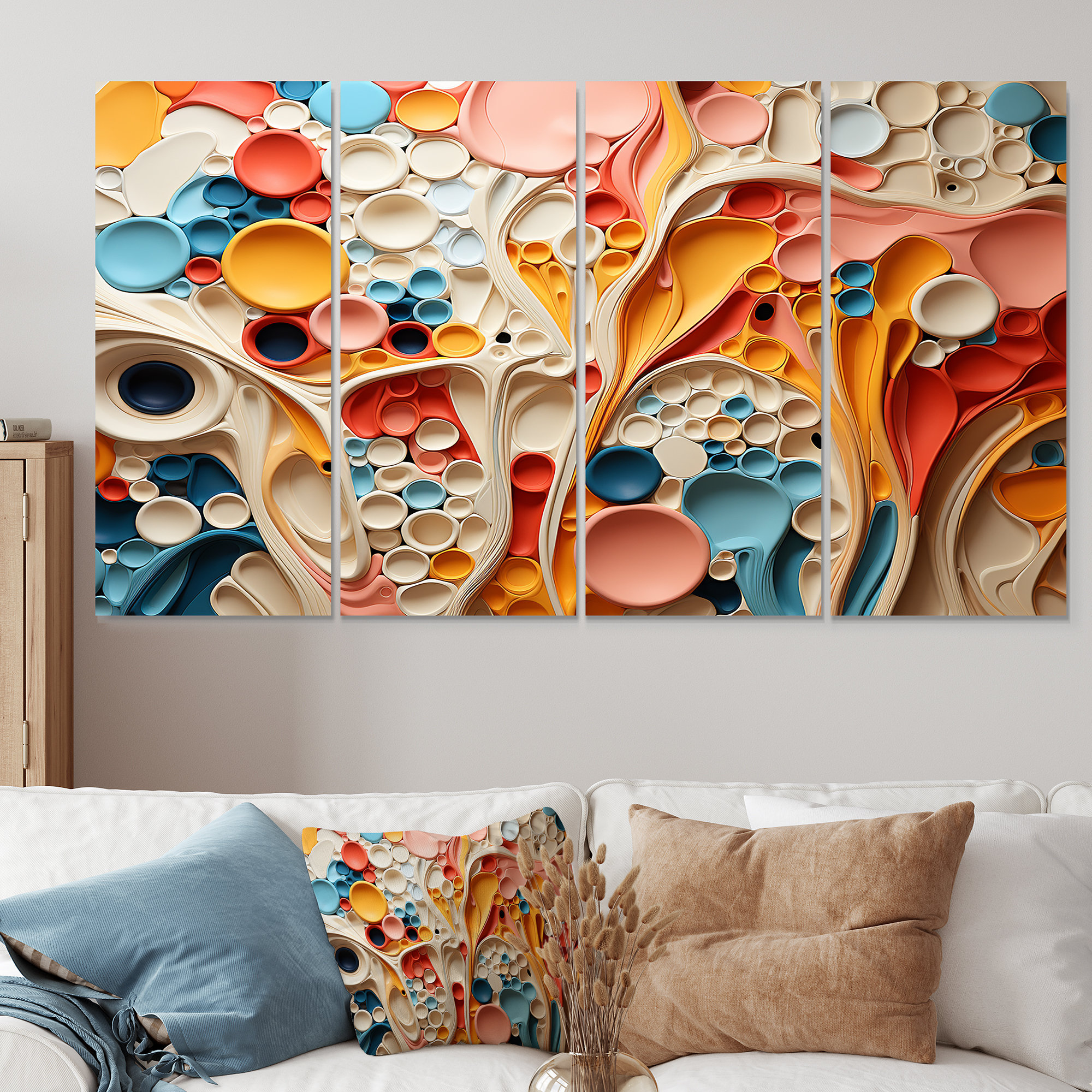 Ivy Bronx Colorful Abstract Liquid Art Swirls III - Abstract Modern ...