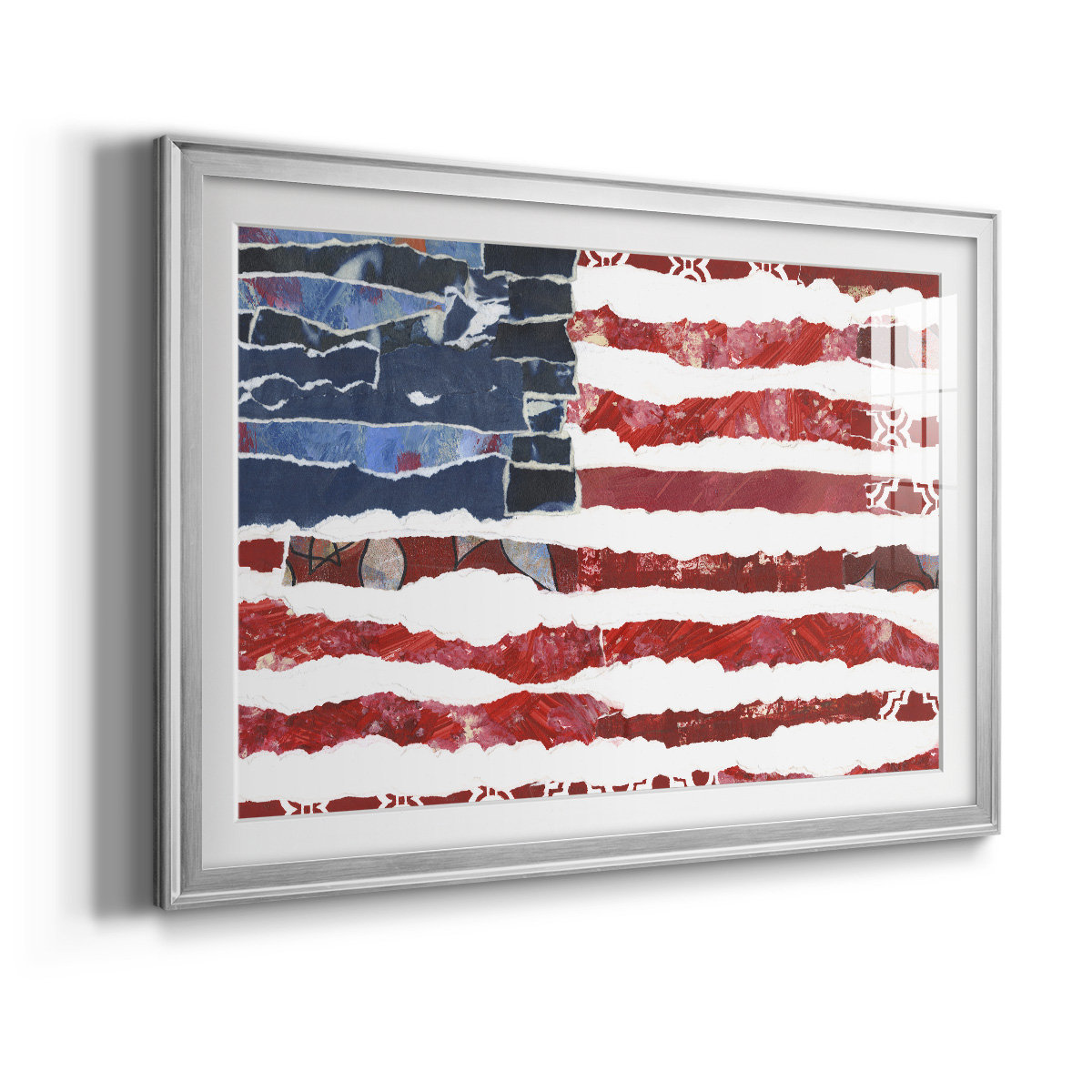 Brayden Studio® Patriotic Collage Flag - Picture Frame Print | Wayfair