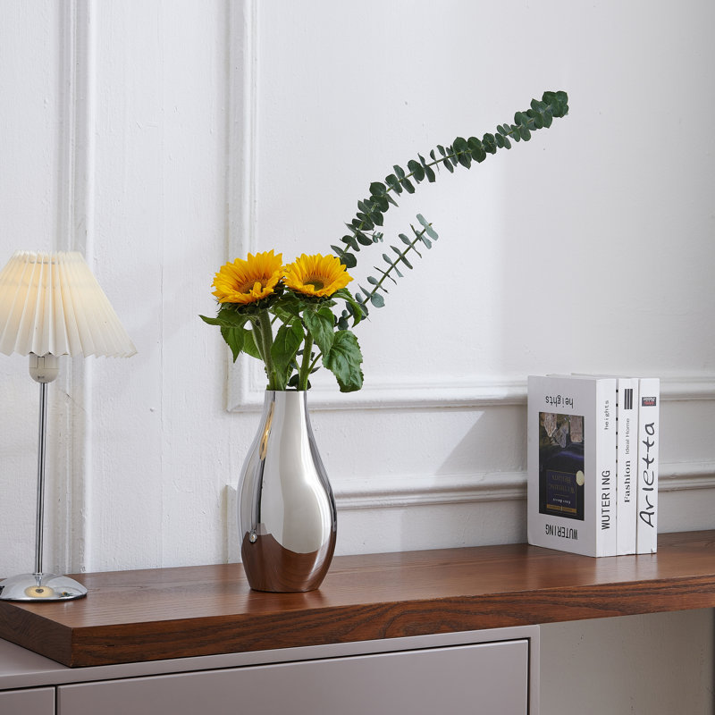 Ivy Bronx Knepp Stainless Steel (18/10) Table Vase | Wayfair