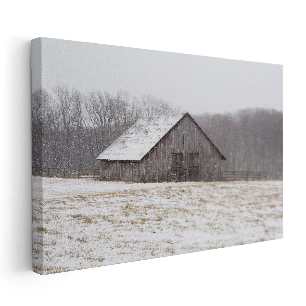 Gracie Oaks First Snow - Canvas Print Wall Art | Wayfair
