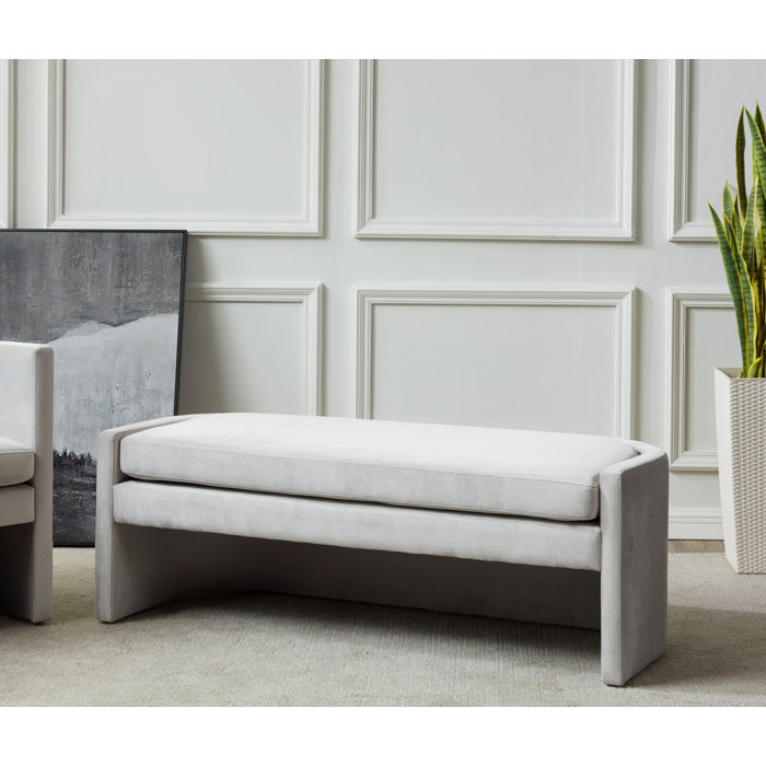 Joss & Main Toni Velvet Upholstered Bench | Wayfair