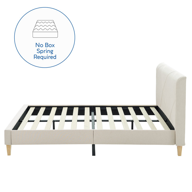Classic Brands Lakeside Upholstered Low Profile Platform Bed & Reviews ...