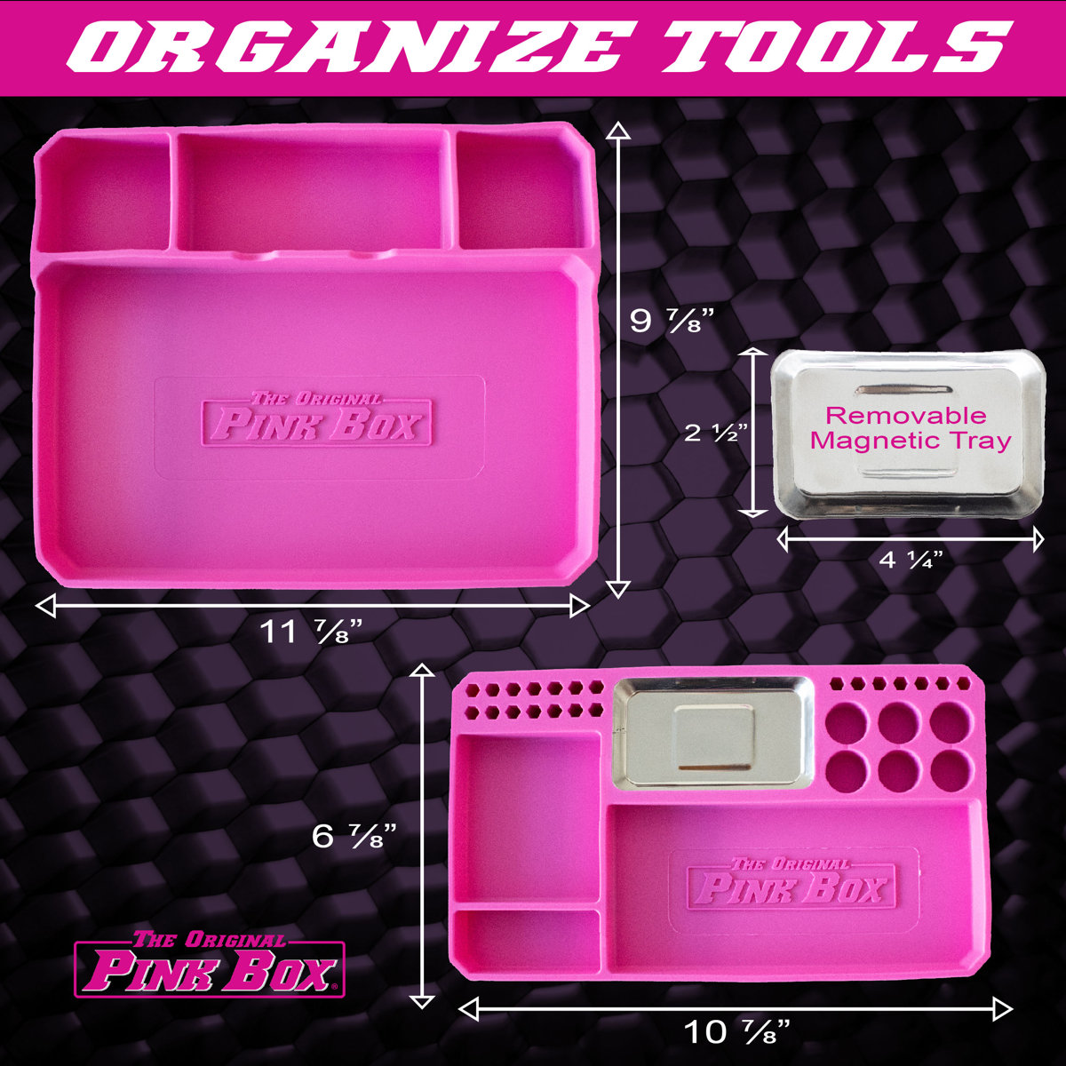 The Original Pink Box 2-Piece Silicone Flexible Parts Tray Set | Wayfair