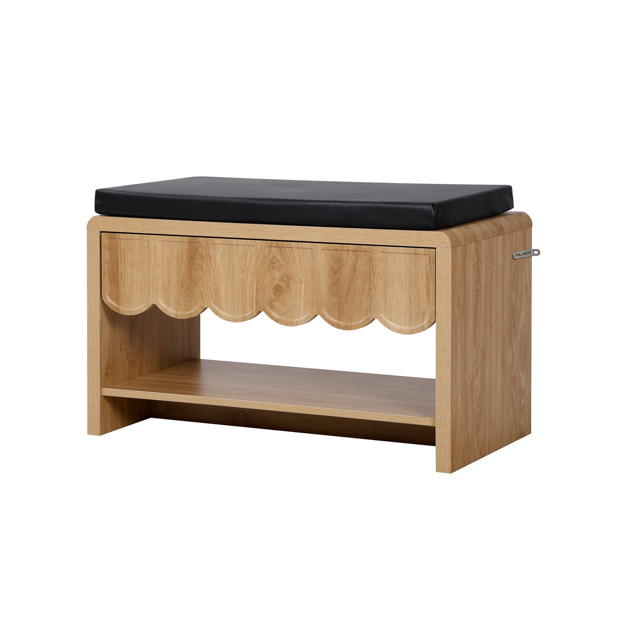 Latitude Run® Pu Upholstered Shoe Storage Bench With A Drawer | Wayfair