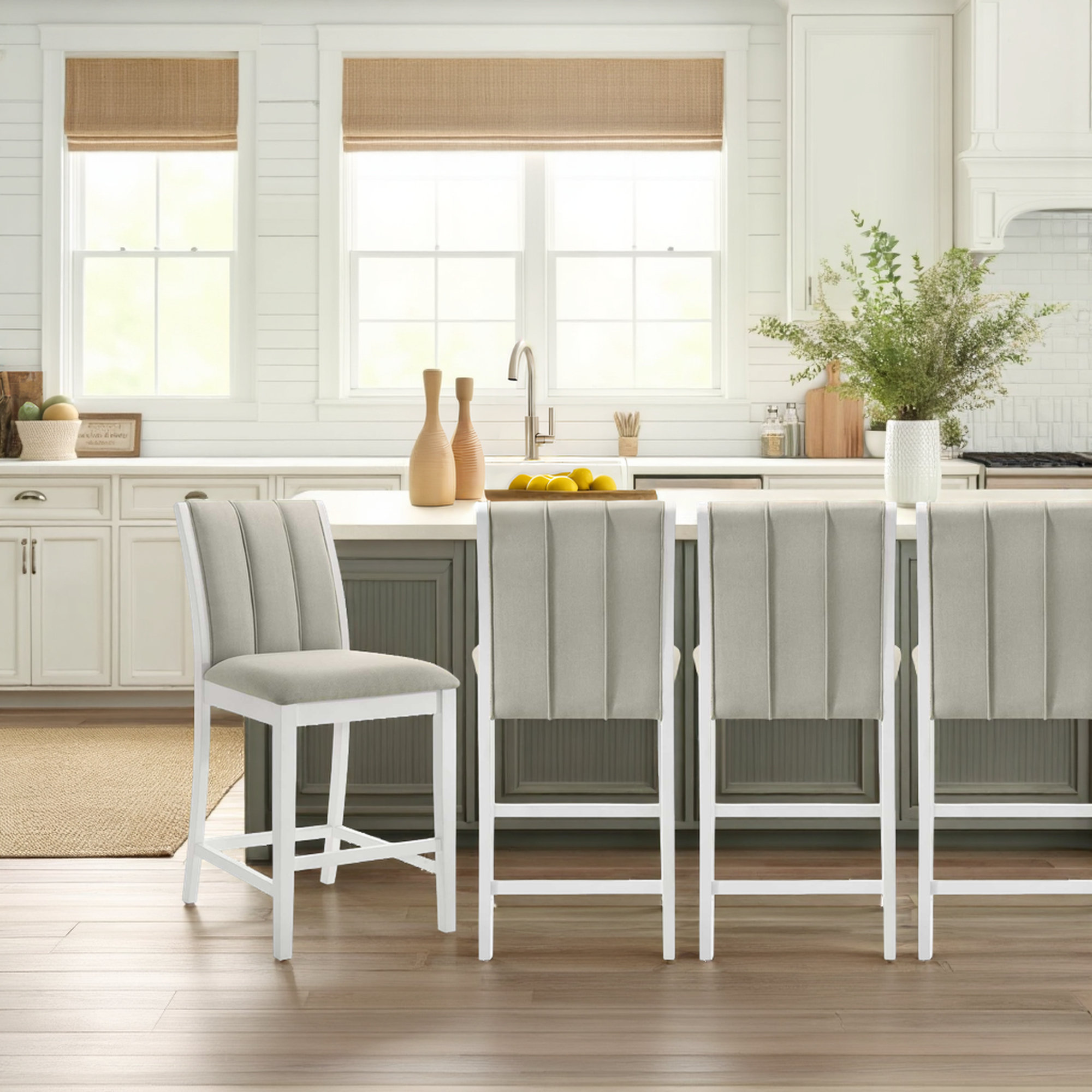 Red Barrel Studio® Barrows Counter Height Or Bar Height Rubberwood ...