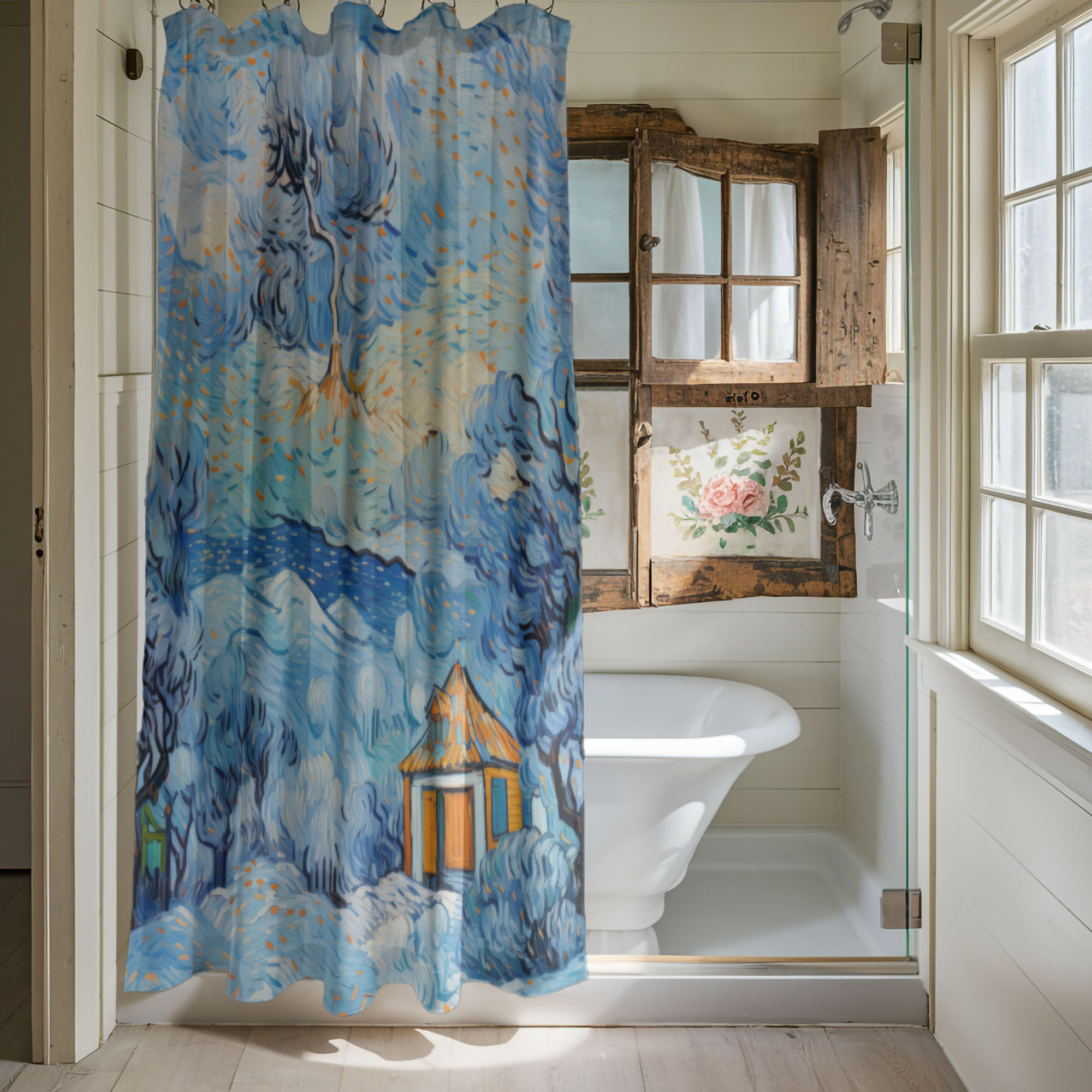 Ivy Bronx Dawn's Winter Chill - Premium Shower Curtain | Wayfair