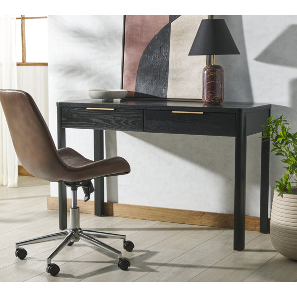 Joss & Main Tahani 2 Drawer Wood Desk & Reviews | Wayfair
