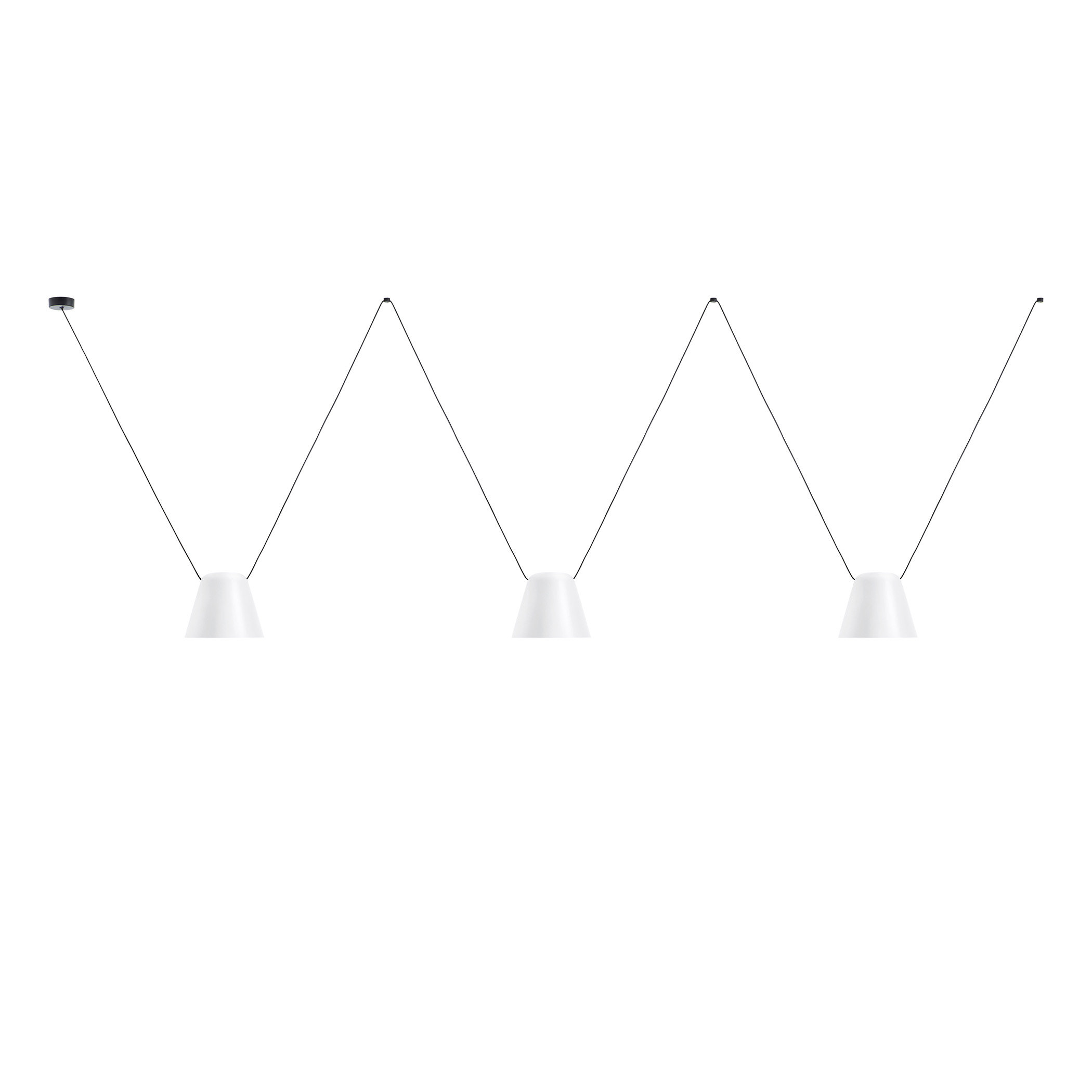 LedsC4 by Bover Attic Lateral Pendant End Canopy Cable 3 Cone | Wayfair
