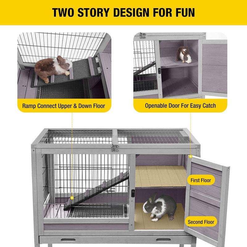 Tucker Murphy Pet™ Craciun Weather Resistant Rabbit Hutch & Reviews ...