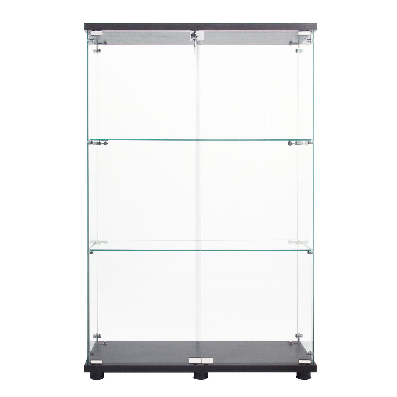 Home Decor Two Door Glass Sideboard Glass Display Sideboard With 3 ...