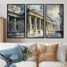 Ophelia & Co. Grey White Architectural Marvel Banks - Banks Wall Art ...