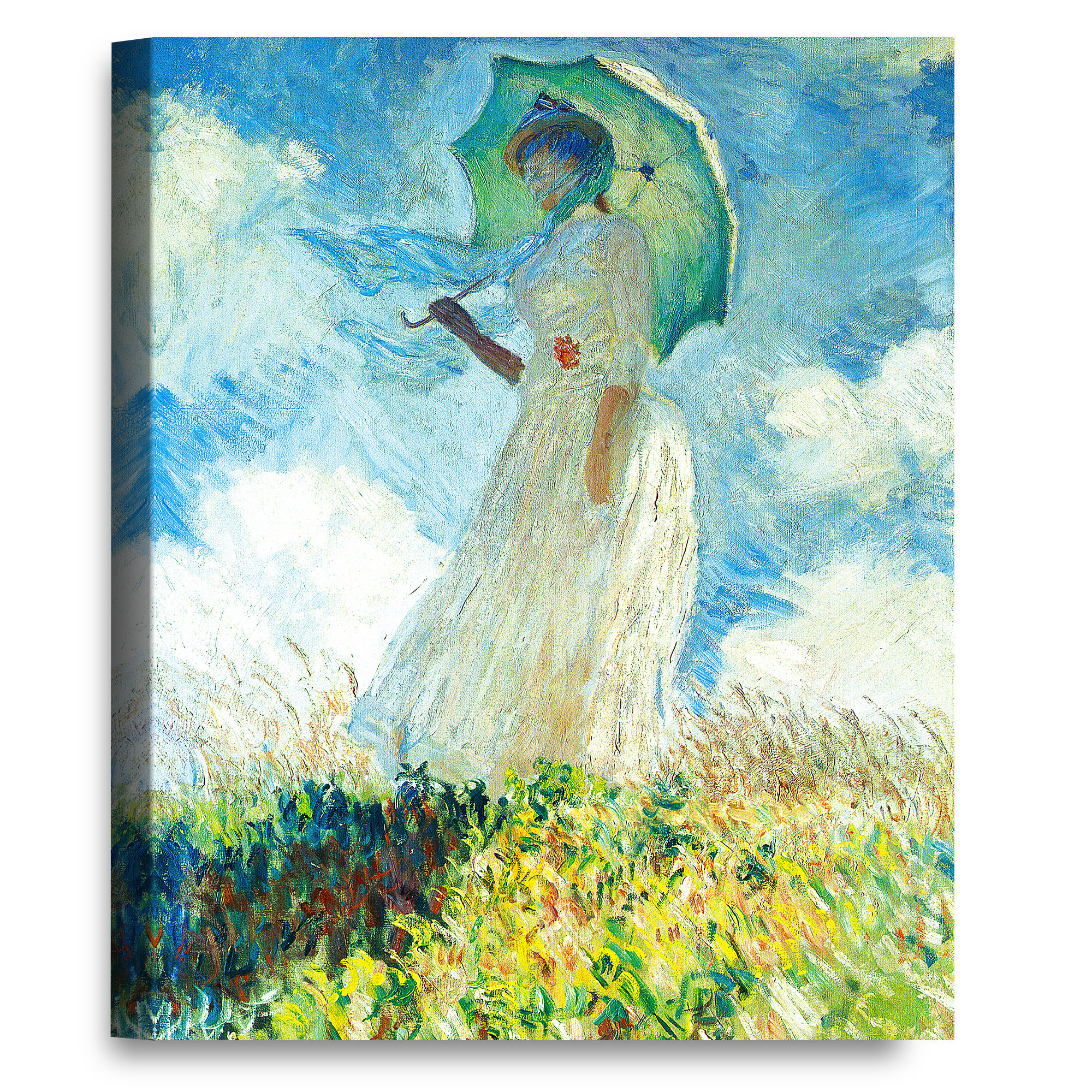 Alcott Hill® Woman with a Parasol, facing left, 1886 by Claude Monet ...