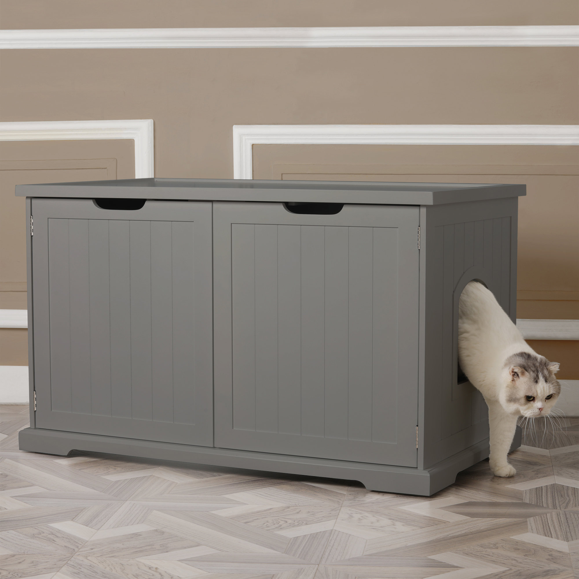 Tucker Murphy Pet™ Jolene Enclosed Litter Box Enclosure & Reviews | Wayfair