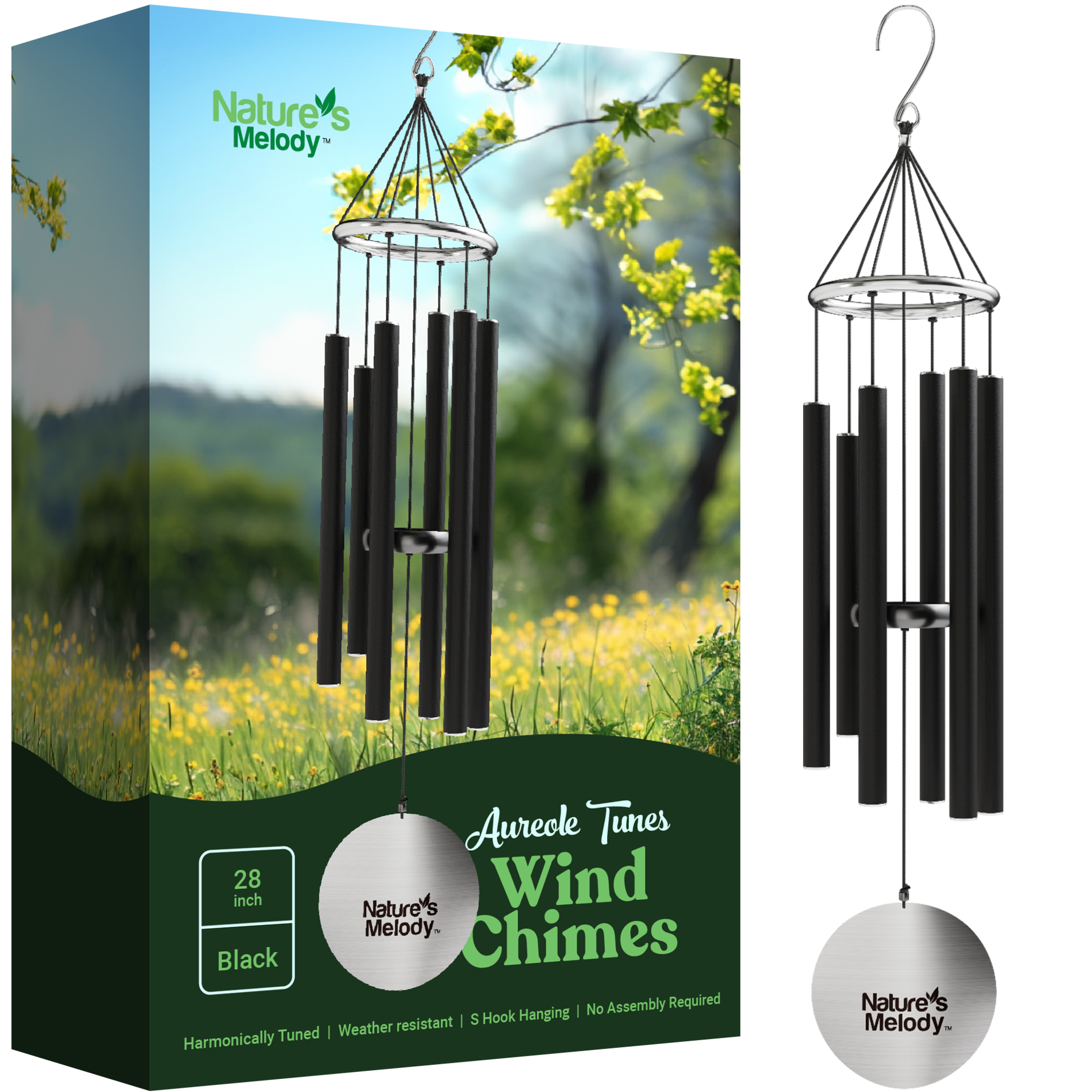 Nature's Melody Tuned 6-Tube Outdoor Wind Chimes & Reviews | Wayfair