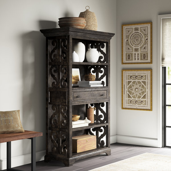 Greyleigh™ Bethel 68" H x 40" W Solid Wood Standard Bookcase & Reviews ...