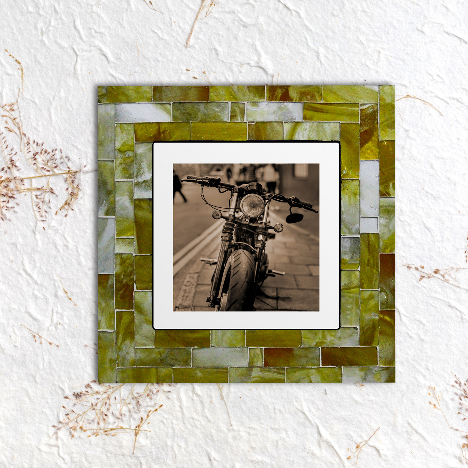 Dakota Fields Mosaic Photo Frame 5x5 Inch - Square Tabletop & Wall ...