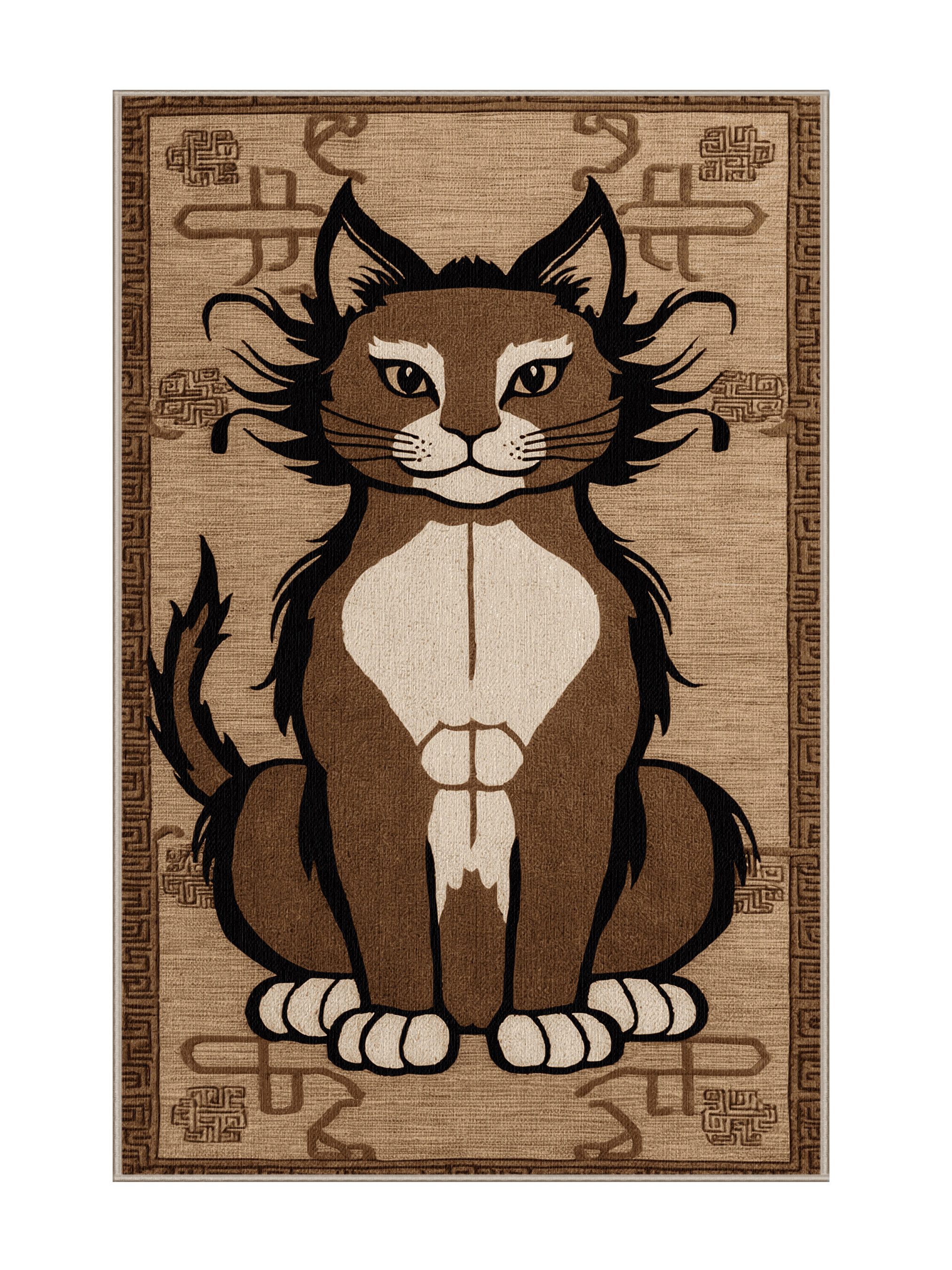 Dakota Fields Washable Dragon Li Cats Area Rug | Wayfair