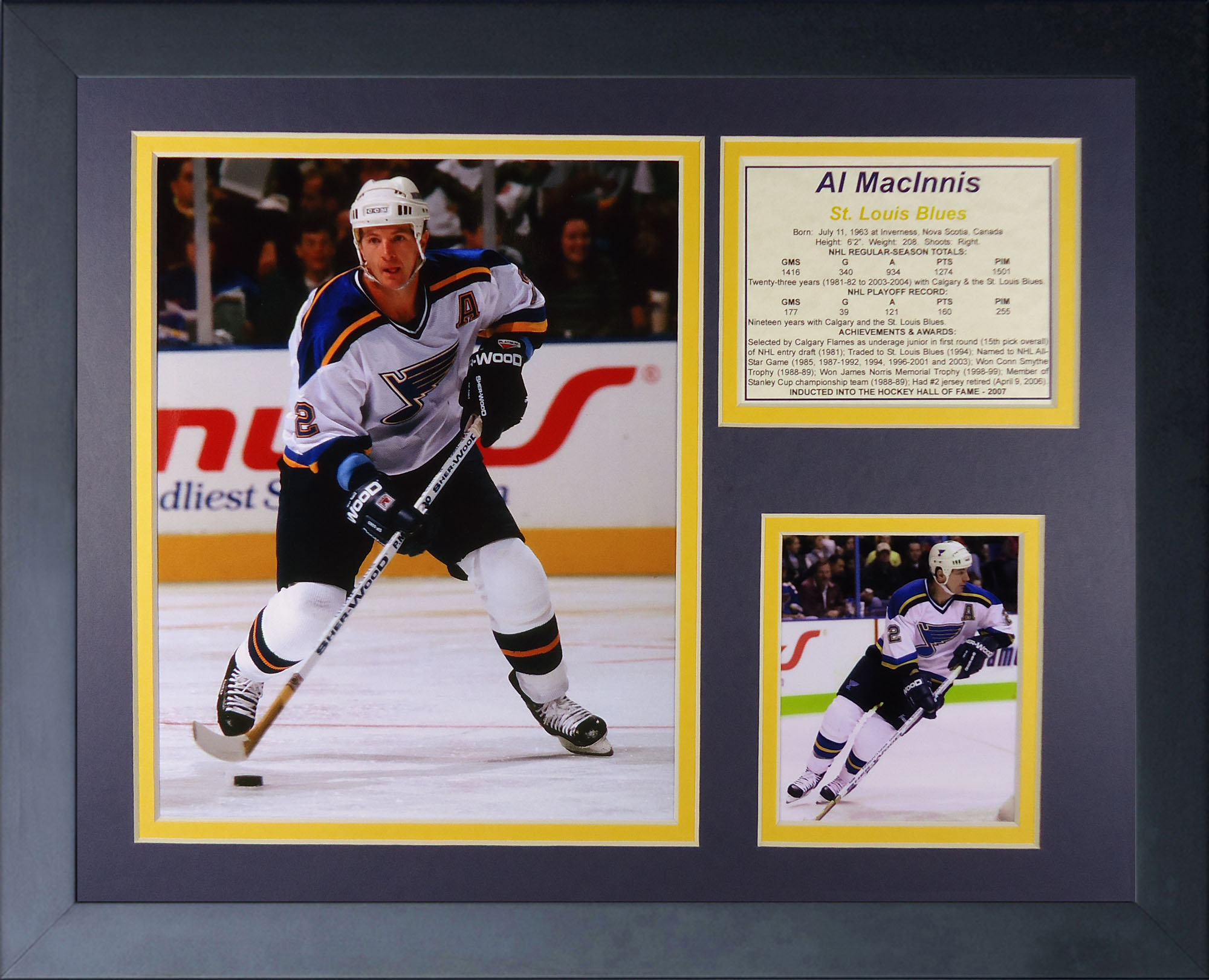 Legends Never Die Al MacInnis Framed Memorabilia | Wayfair