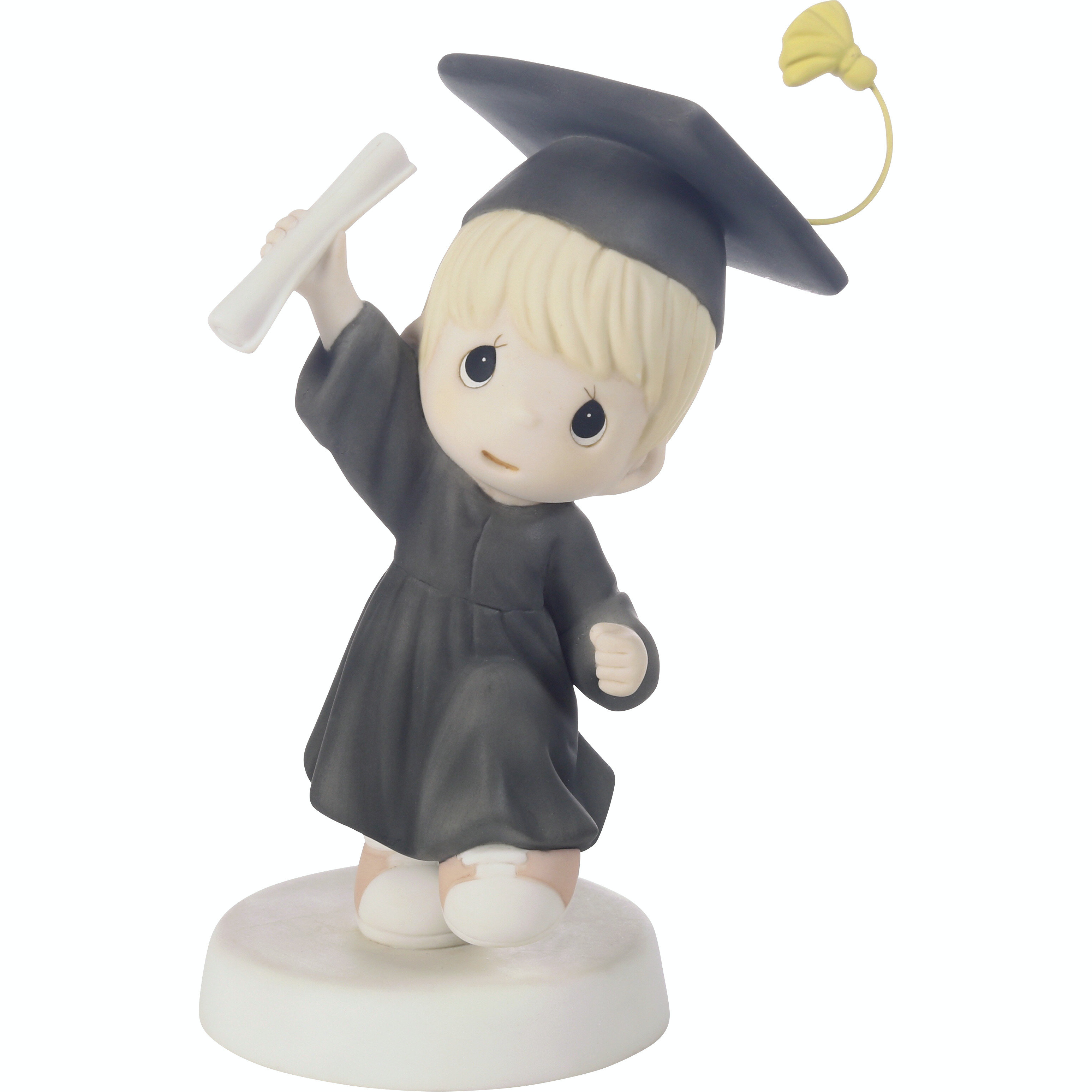 Precious Moments Your Story Is Just Beginning Blond Boy with Black Gown ...