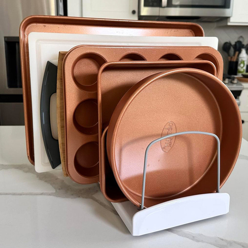 Prep & Savour Adjustable Bakeware Rack,Cookie Sheet Baking Pan and Tray ...