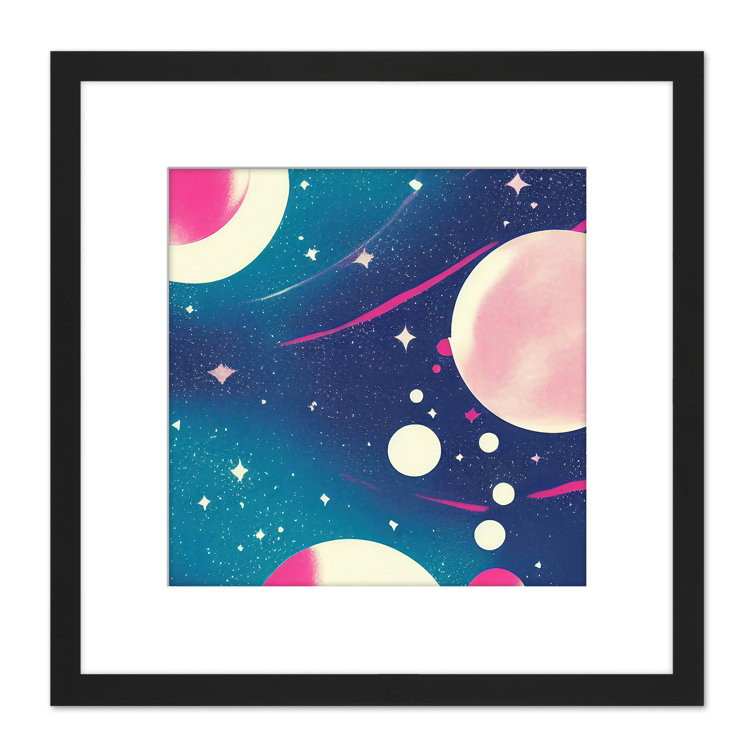 Wee Blue Coo Cosmos Planets Stars Outer Space - Single Picture Frame ...