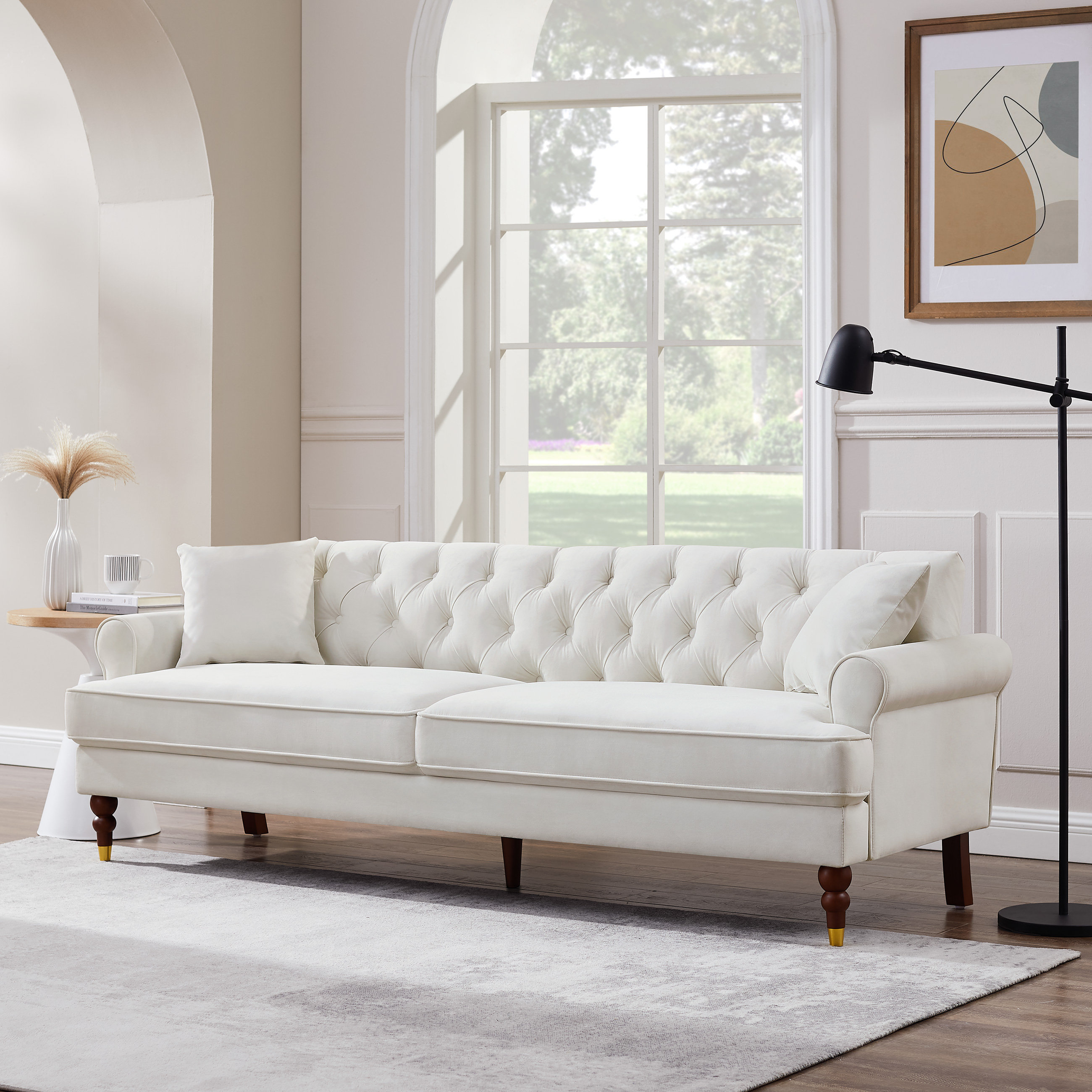 Charlton Home® Charlton Home 86.22" Upholstered Modern Sofa | Wayfair