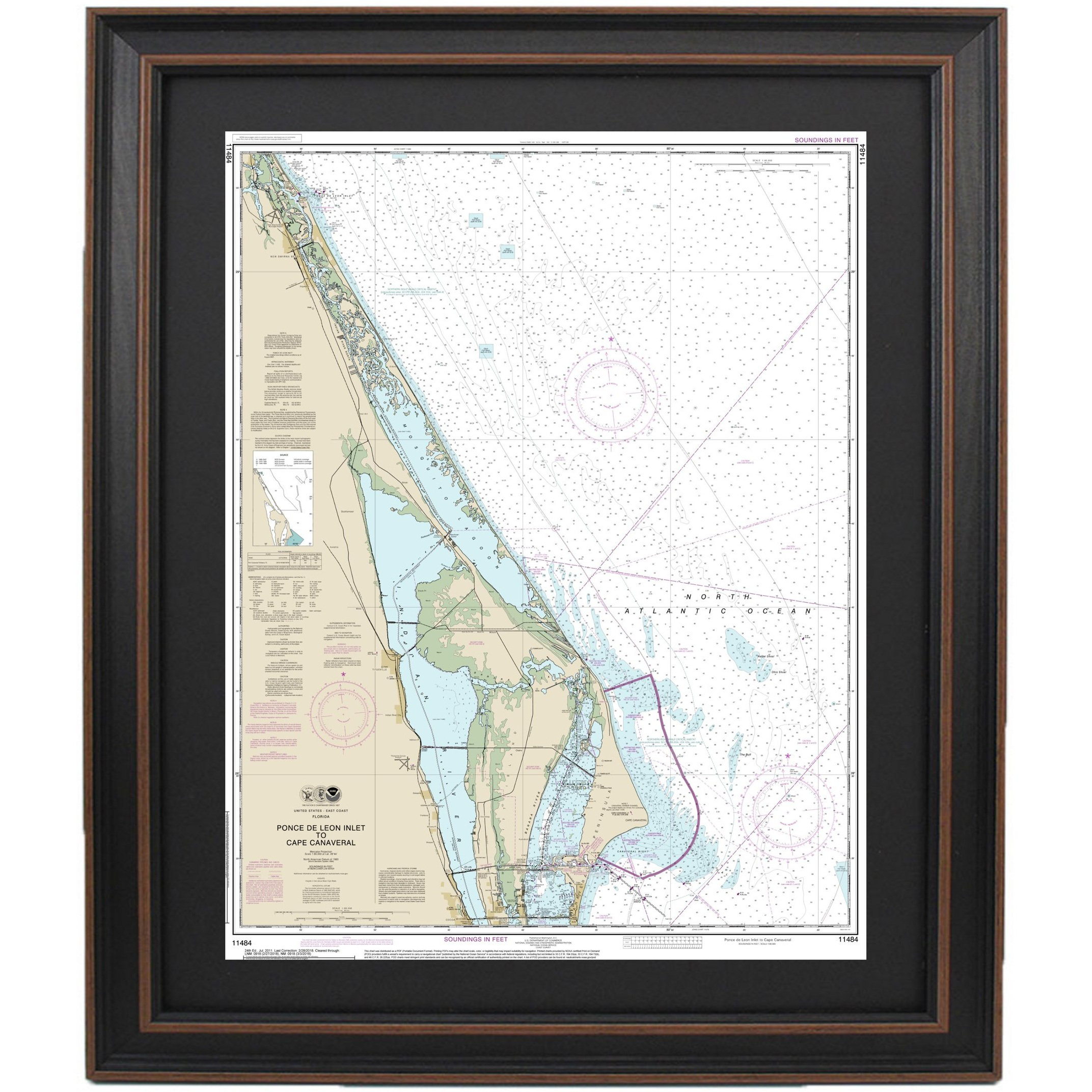 Longshore Tides Ponce De Leon Inlet To Cape Canaveral | Nautical Chart ...