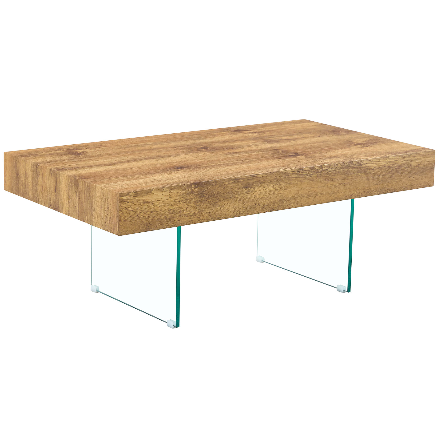 Wrought Studio™ Tempered Glass Legs Coffee Table, 39.3x21.6, Top With ...