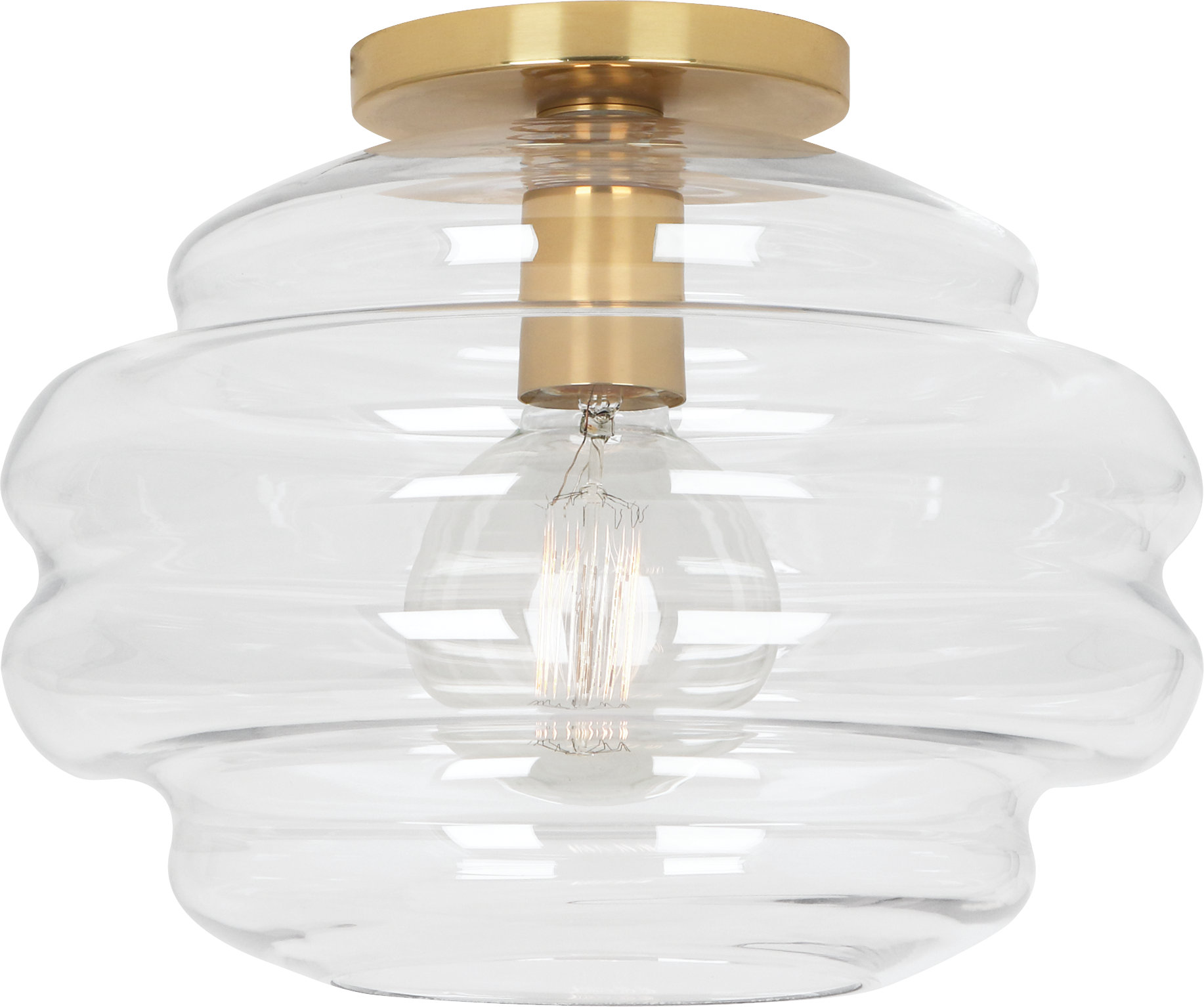 Robert Abbey Horizon 1 - Light 11.75" Flush Mount | Wayfair