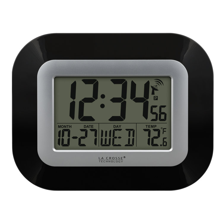 La Crosse Technology Atomic Digital Wall Clock | Wayfair