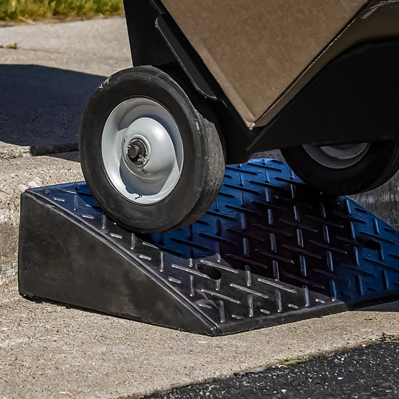 Magshion Rubber Curb Ramp Rise Heavy-Duty Threshold Driveway Ramp For ...