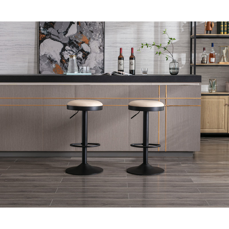 Latitude Run® Reld Swivel Adjustable Height Stool "& Reviews" | Wayfair