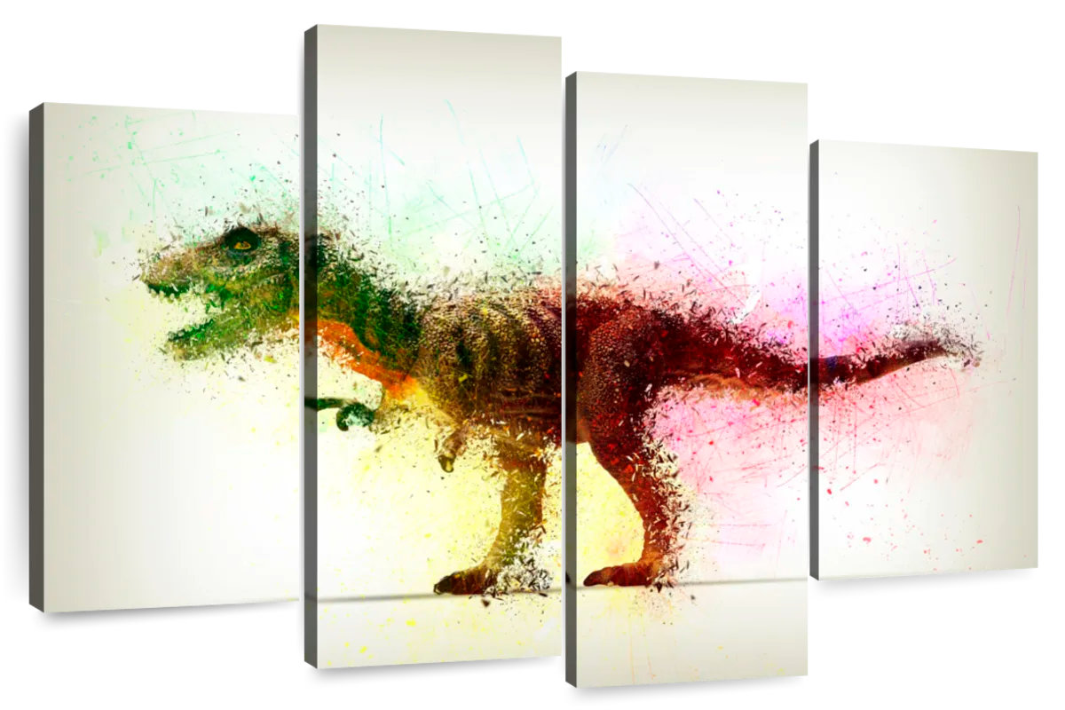 Ebern Designs Brampt Abstract Dinosaur | Wayfair