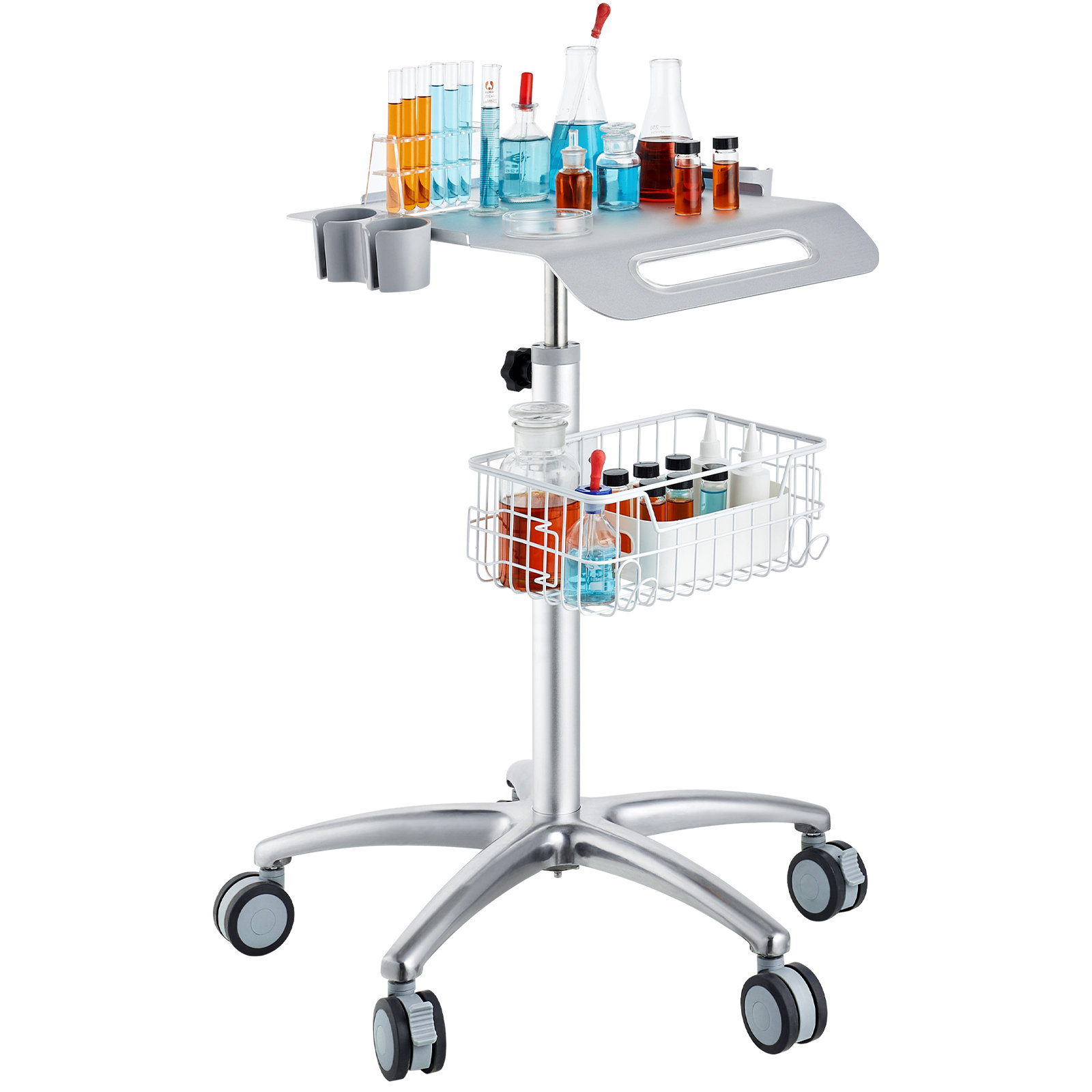 VEVOR 26.77'' H x 17'' W Lab Cart with Wheels | Wayfair