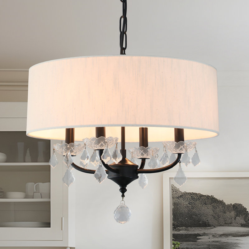 House of Hampton® Kayia 4 - Light Crystal Drum Chandelier & Reviews ...