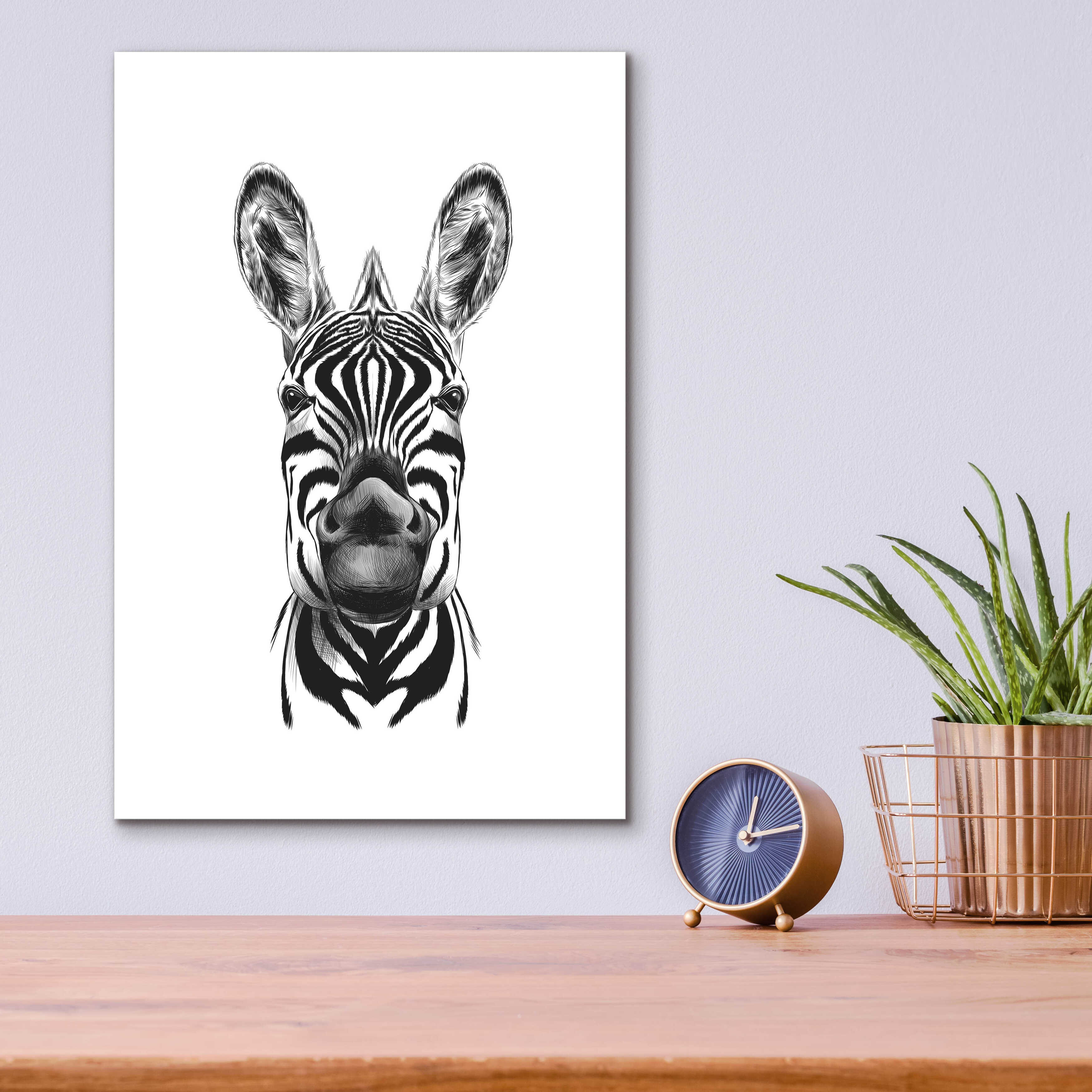 Dakota Fields Epic Art 'Zebra Illustration' by Incado, Acrylic G Zebra ...