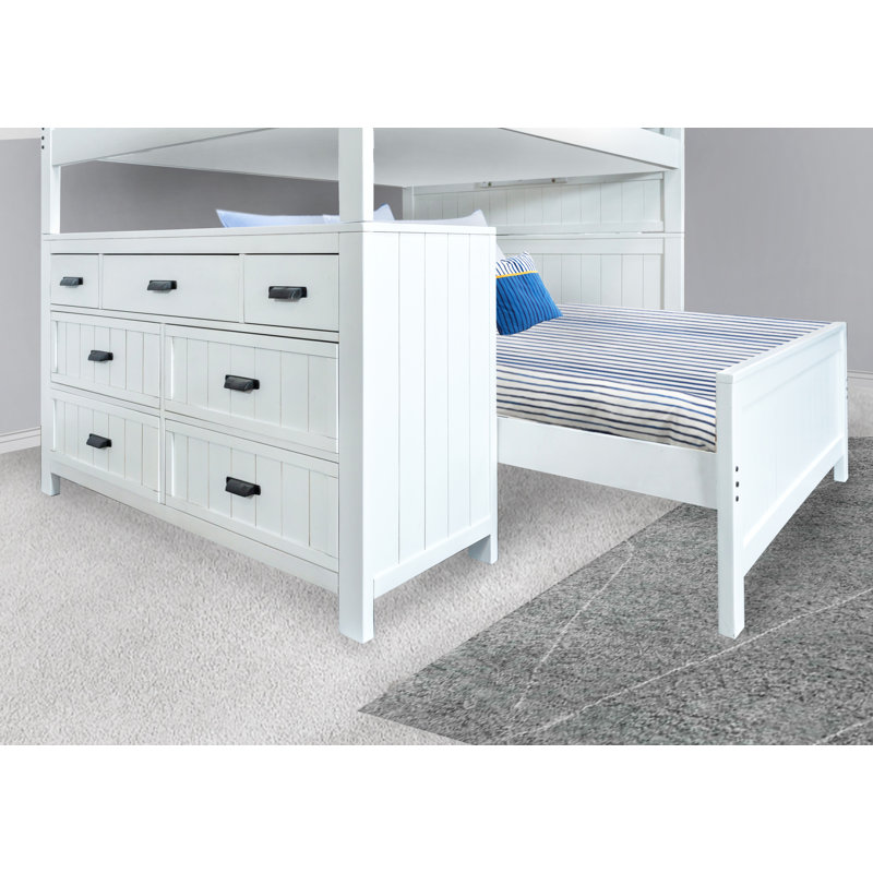 Caramia Furniture Blytheville Kids Full Over Full Storage Bunk Bed ...