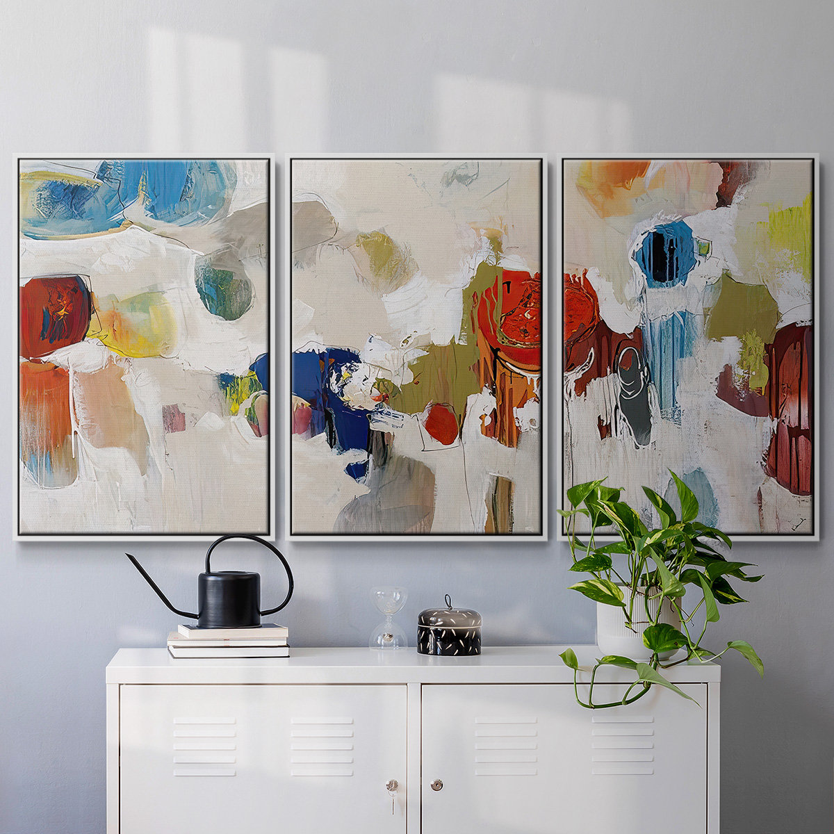 Wrought Studio™ Gum Drop - Multi Piece Framed Canvas | Wayfair