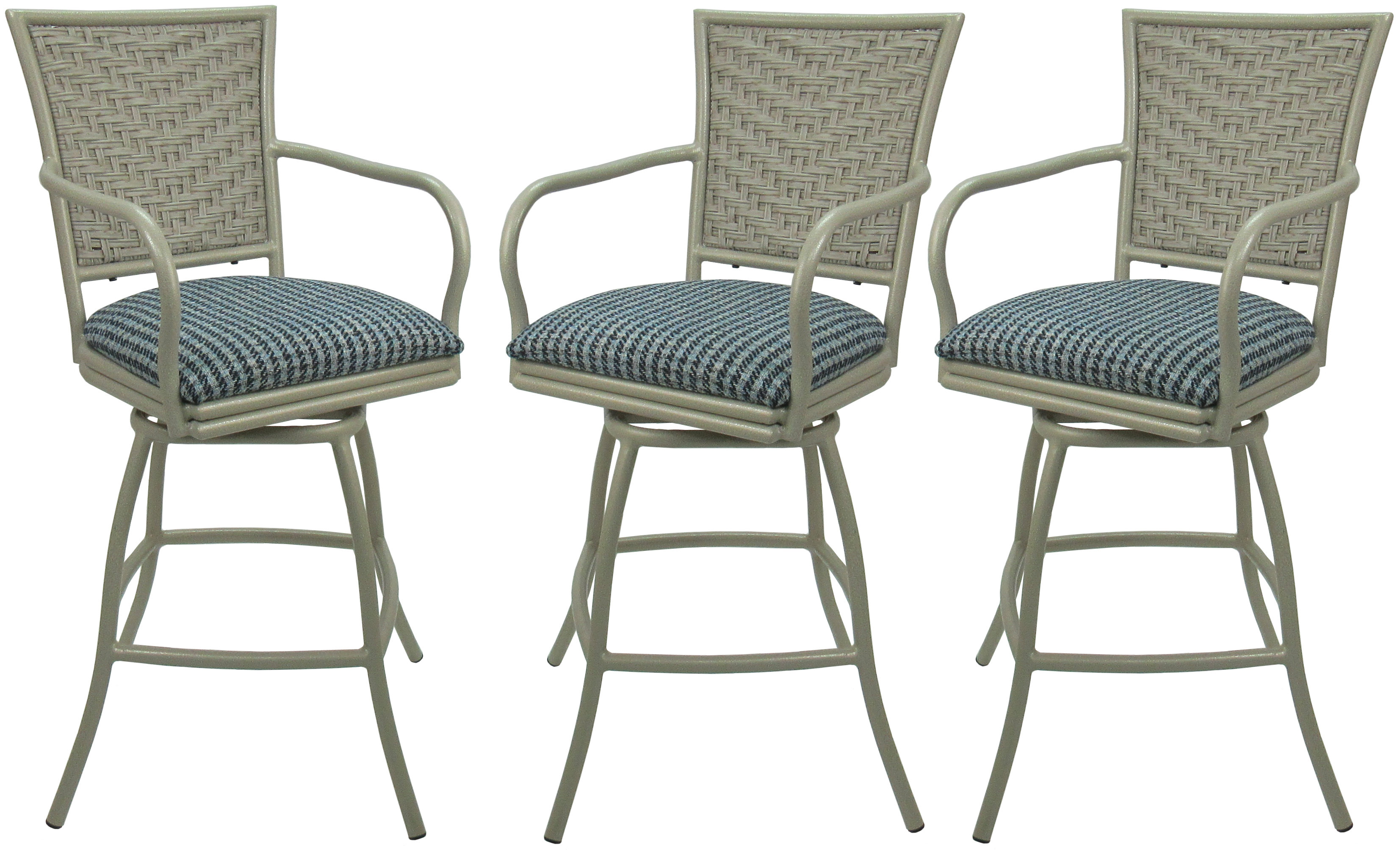 Tobias Designs Set Of 3 - Outdoor Indoor Counter 26", 30" Or 34" Bar ...