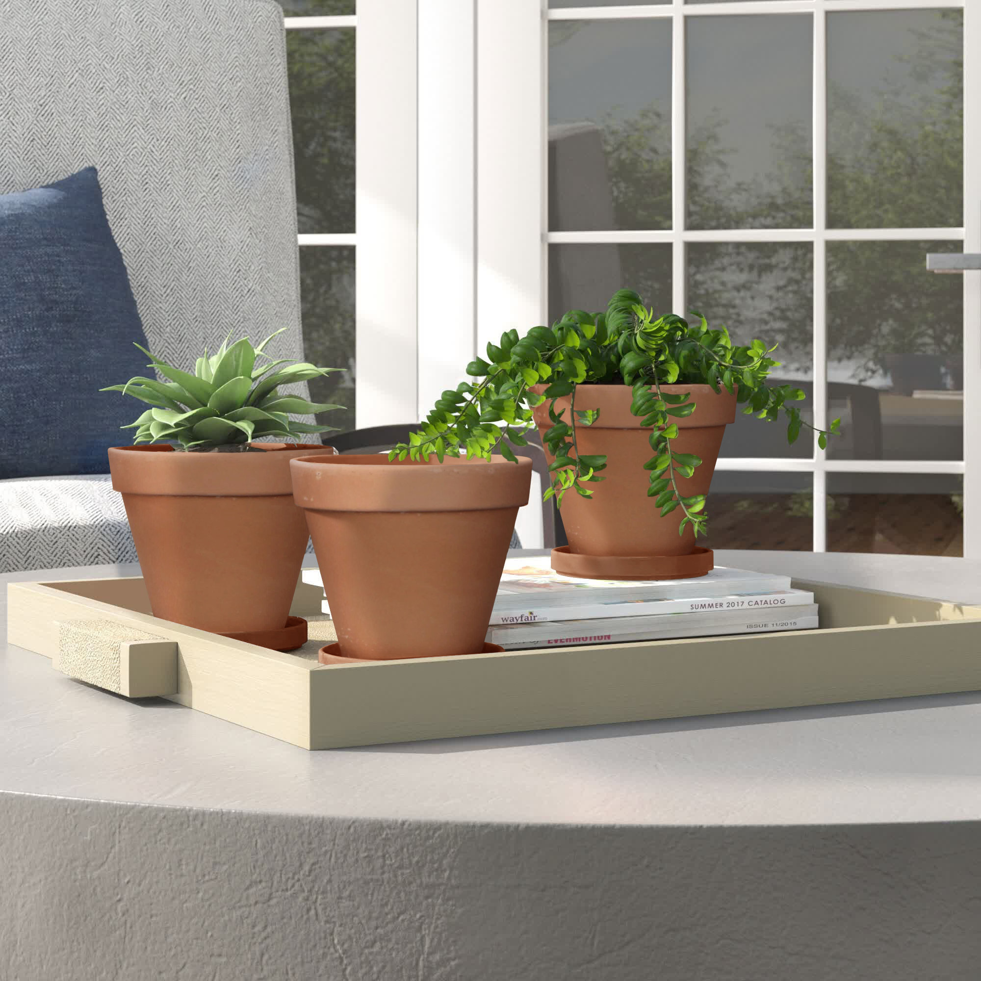 Winston Porter Hinkson 3 - Piece Terracotta Pot Planter Set & Reviews ...