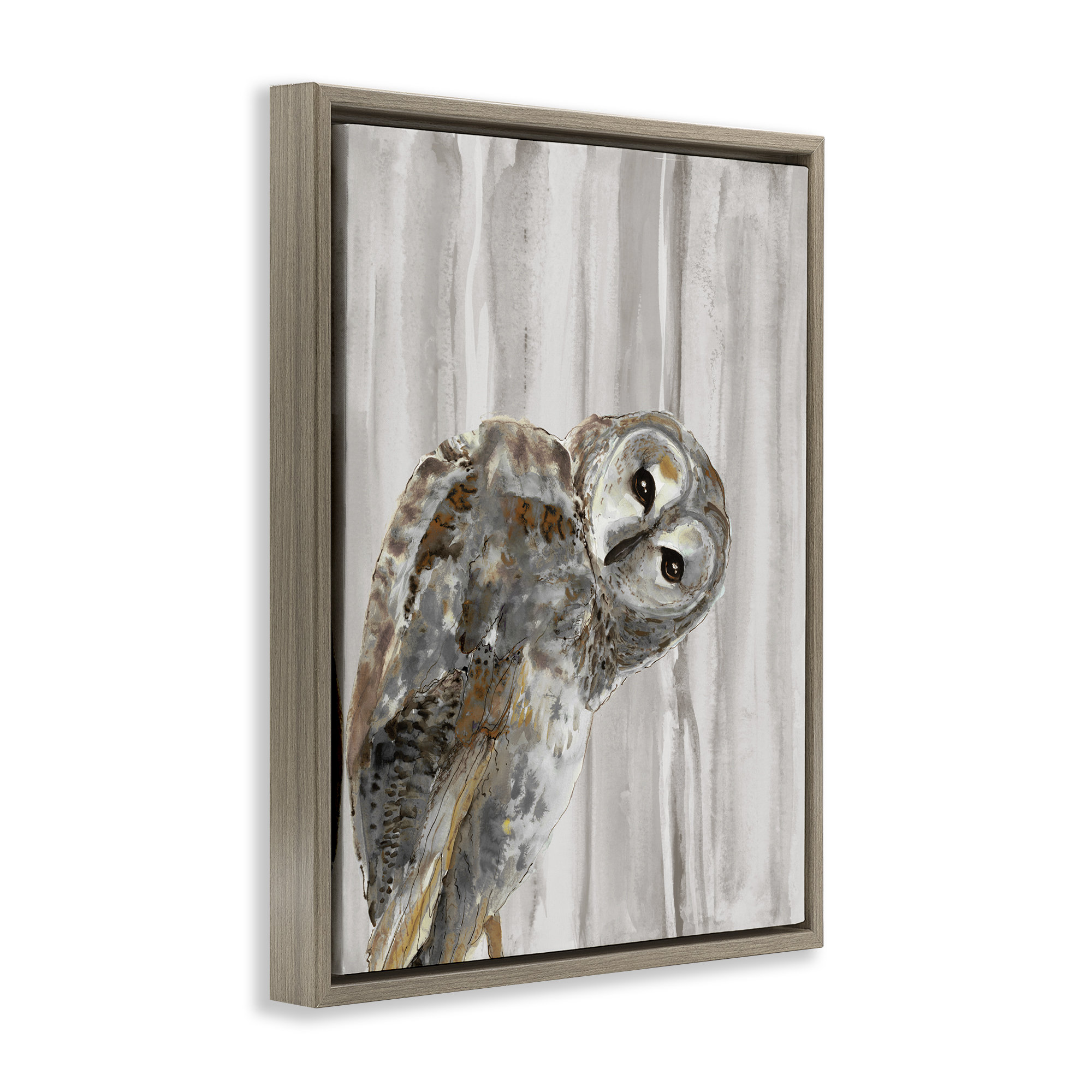 Latitude Run® Peeking Owl's Gaze Floating Frame, design by Patti Mann ...