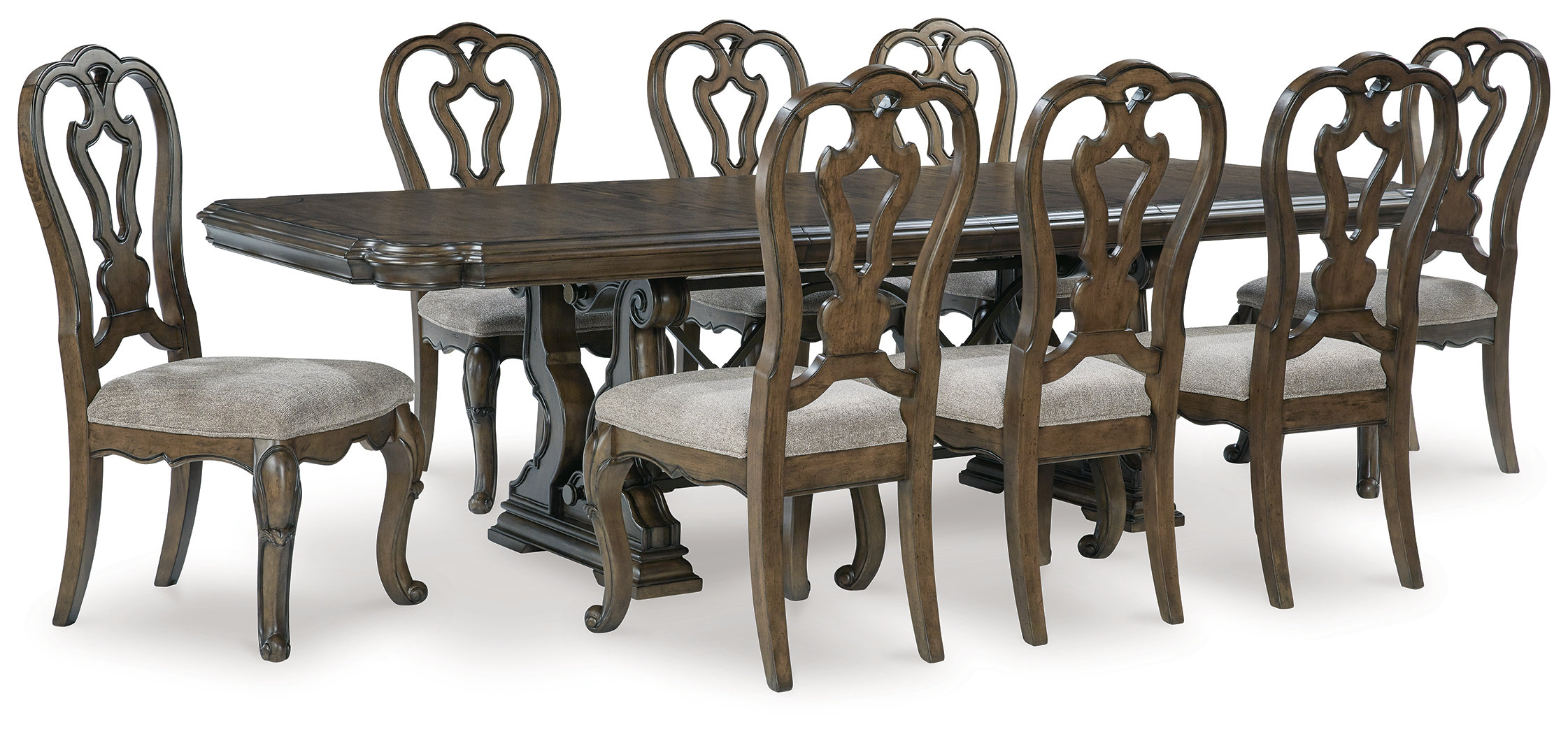 Rosdorf Park Maylee Dining Table and 8 Chairs | Wayfair