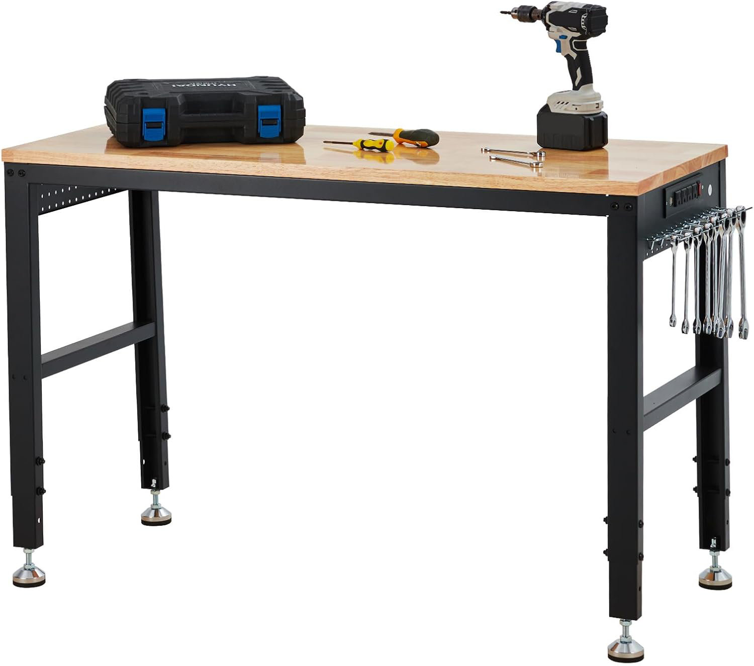 Ebern Designs Adjustable Workbench 48"X20", 2000 Lbs Load Capacity ...